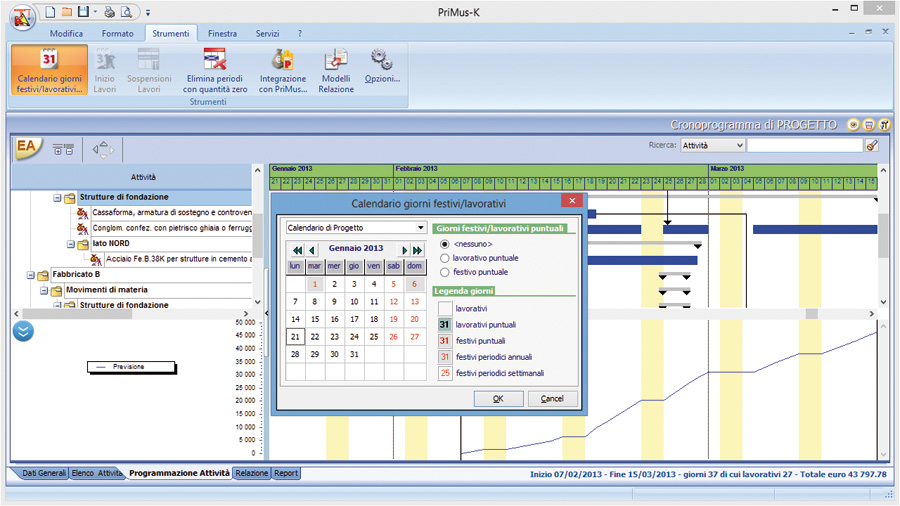 Software Cronoprogramma Lavori - PriMus-K - ACCA software