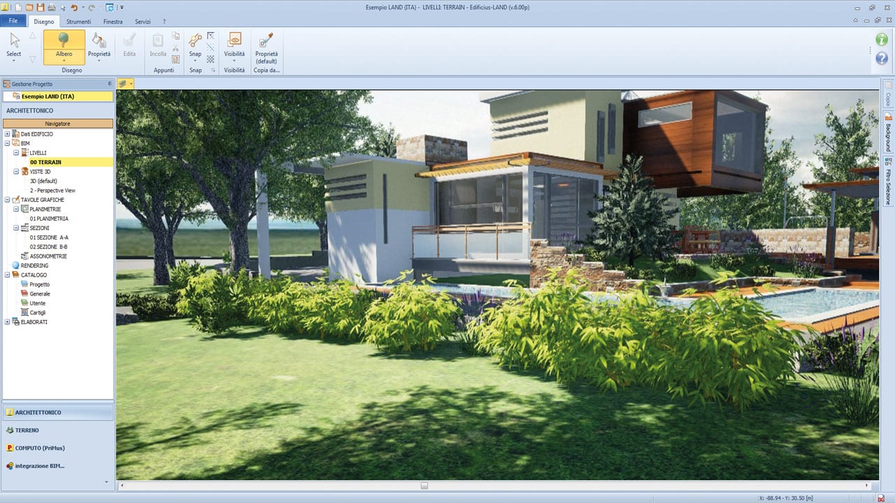 Software Progettazione Giardini - Edificius-LAND - ACCA software
