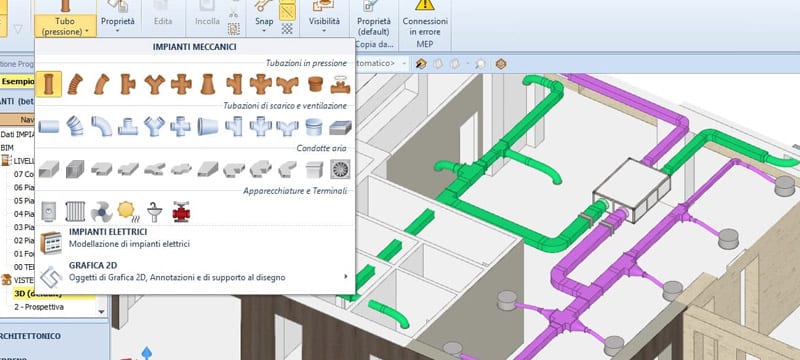 Software BIM Impianti MEP - Edificius-MEP - ACCA software