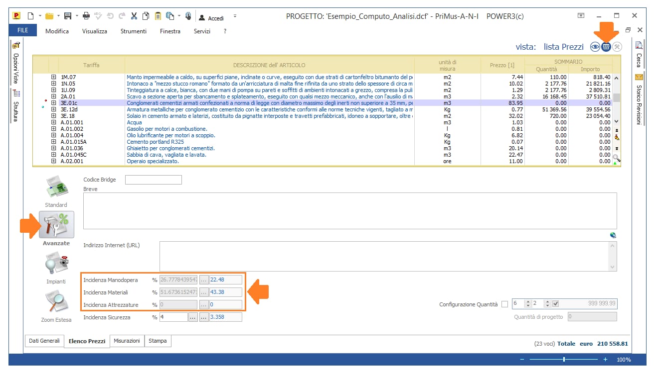 Software Analisi Prezzi - PriMus-A - ACCA software