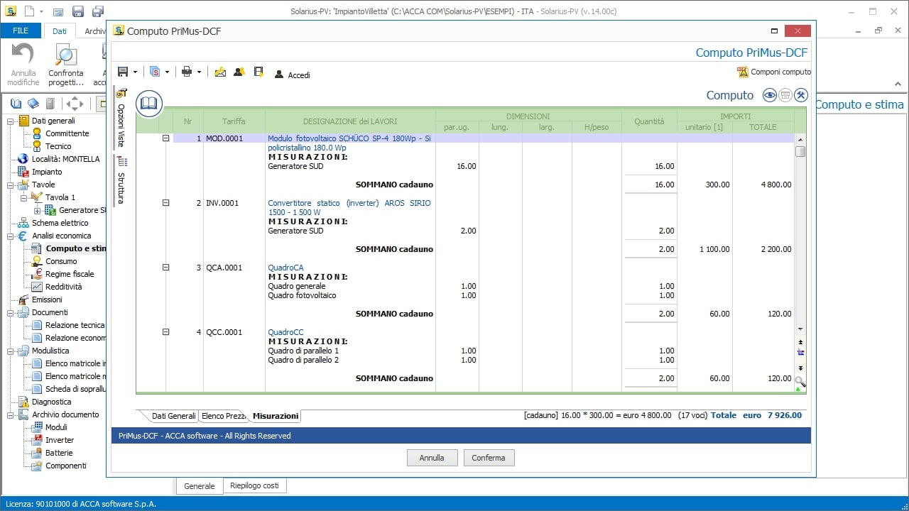 Software Fotovoltaico - Solarius-PV - ACCA software