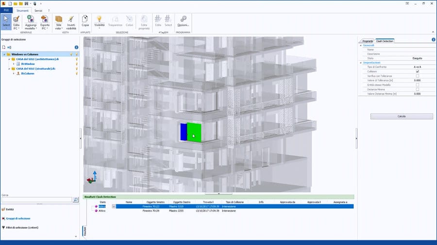 Verifica interferenze BIM (clash detection) - usBIM.clash - ACCA software